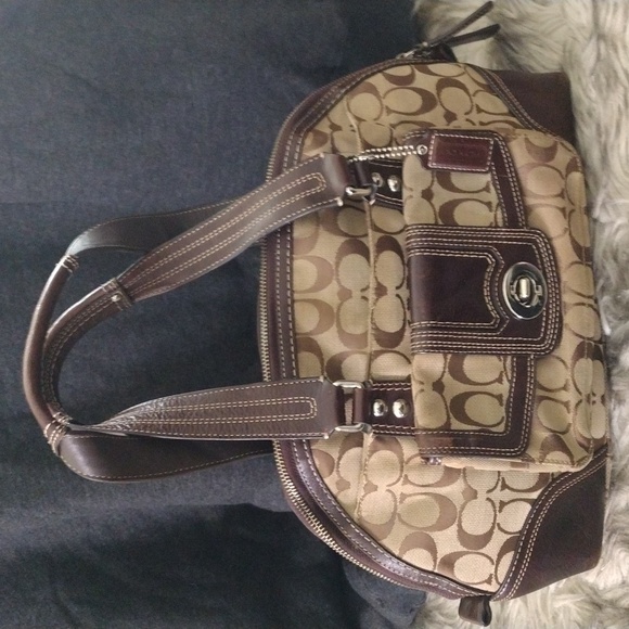 Coach | Bags | Coach Hamptons Signature Satchel Bag | Poshmark